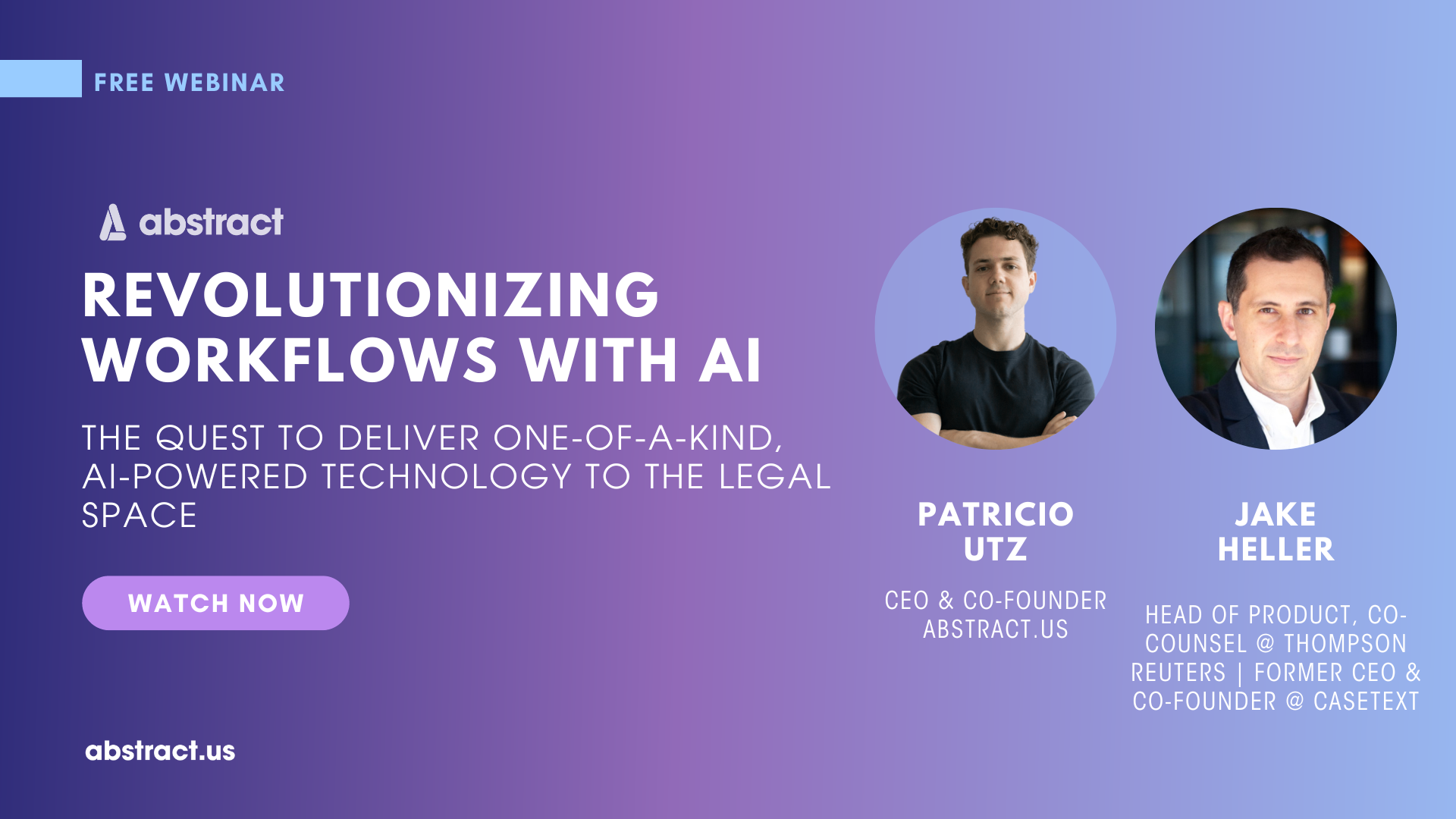 Abstract Webinar Series: Revolutionizing Workflows with AI - Abstract Newsroom